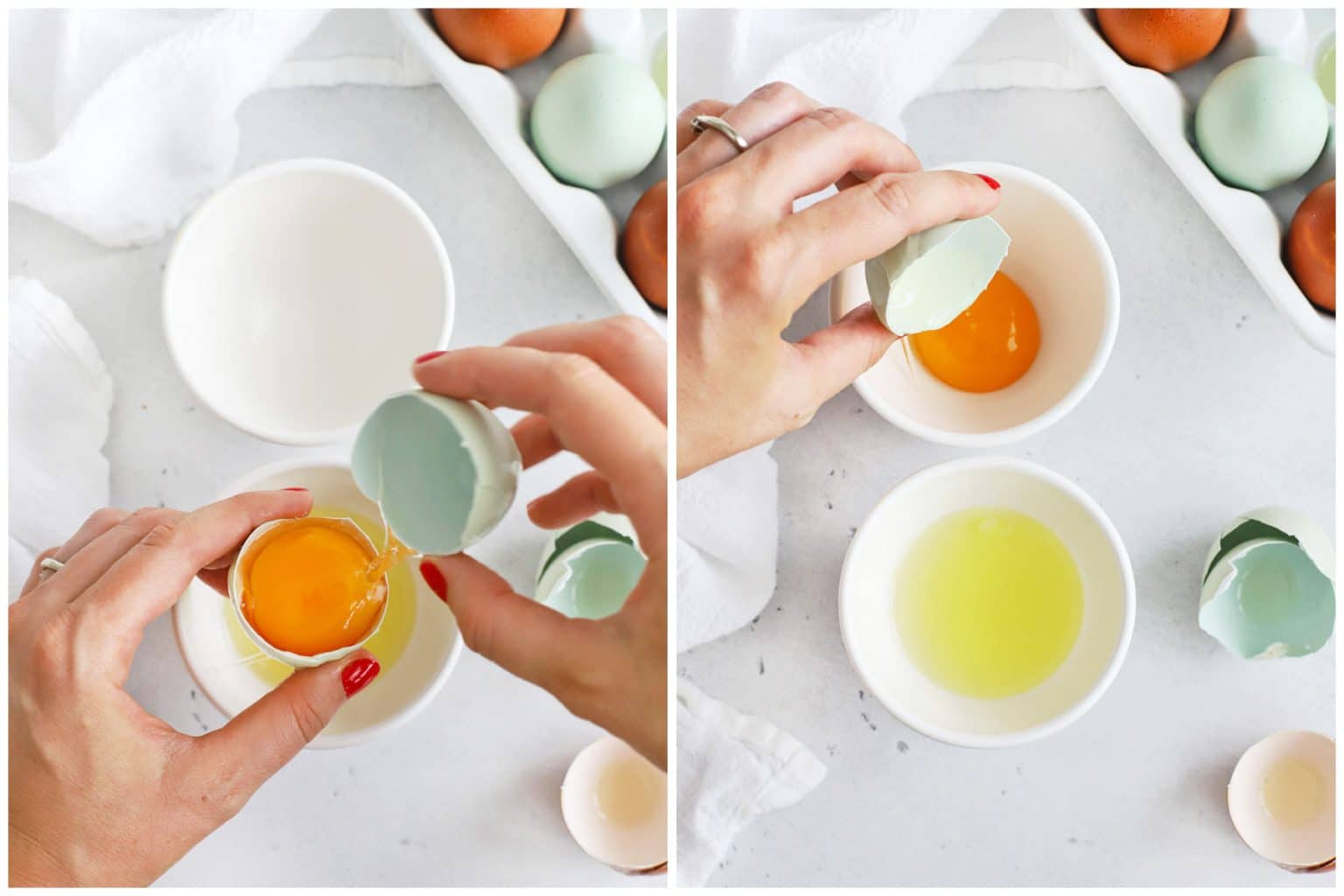How To Separate Eggs (Whites & Yolks) - Sweets & Thank You