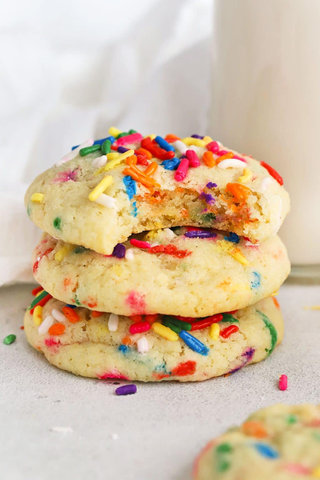 Gluten-Free Sprinkle Sugar Cookies (EASY Recipe!)