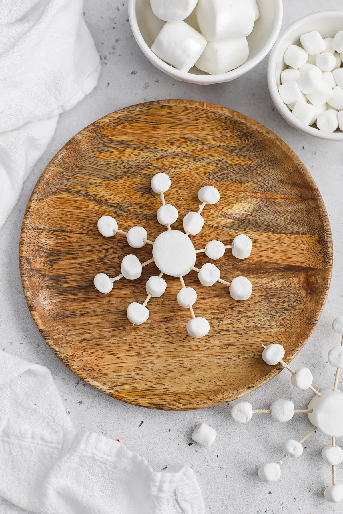 How To Make Marshmallow Snowflakes - Sweets & Thank You