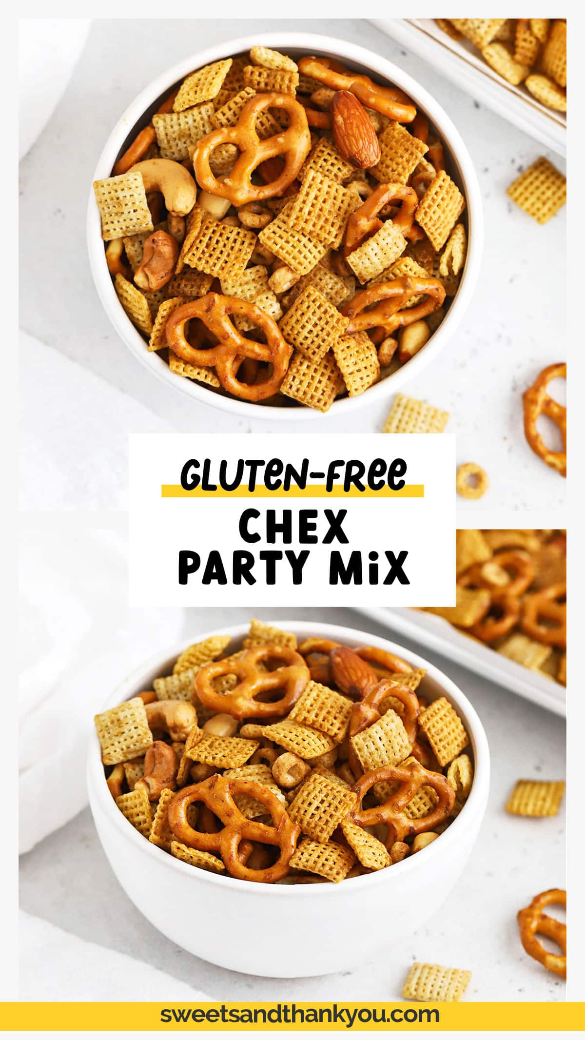 Easy Gluten-Free Chex Mix (Party Mix Recipe!)