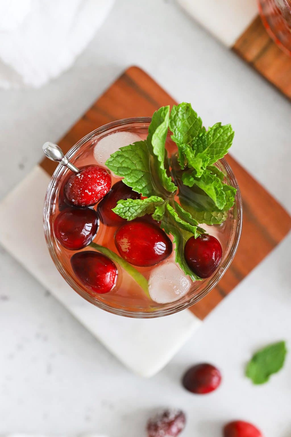 Easy Cranberry Lime Mocktail (Non-Alcoholic)