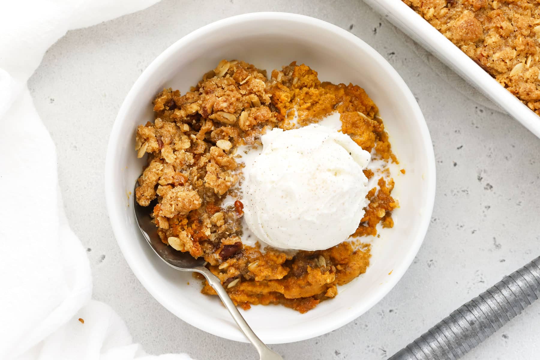 Gluten-Free Pumpkin Crisp (That Tastes Like Pie!)