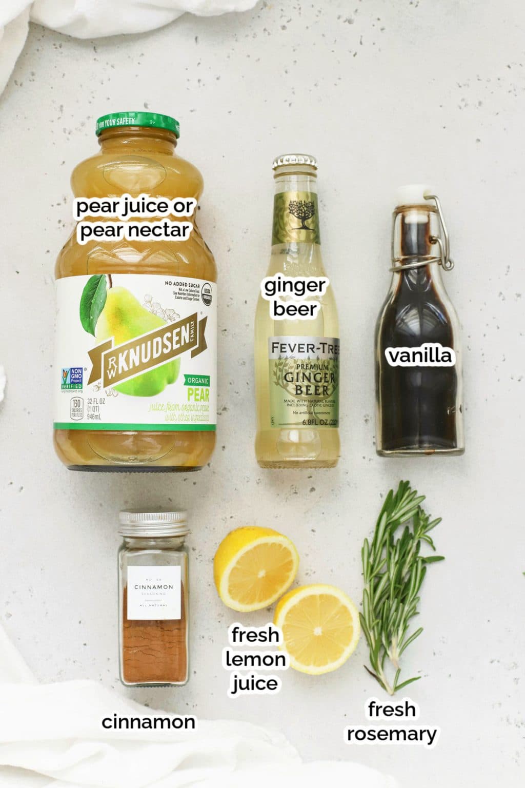 Sparkling Pear Ginger Mocktail (Easy & Non-Alcoholic!)