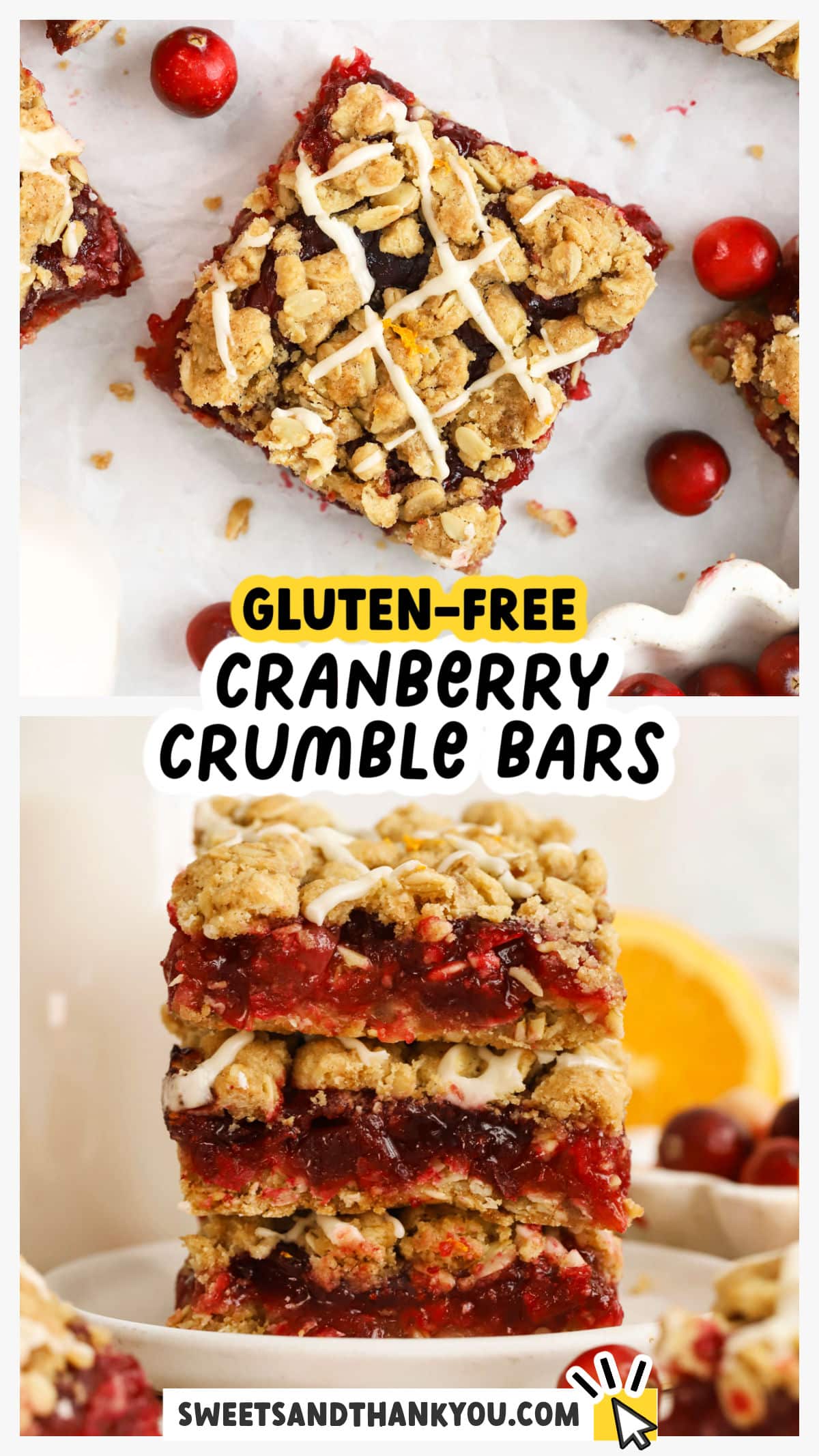 Gluten-Free Cranberry Crumble Bars (That Taste Like Pie!)